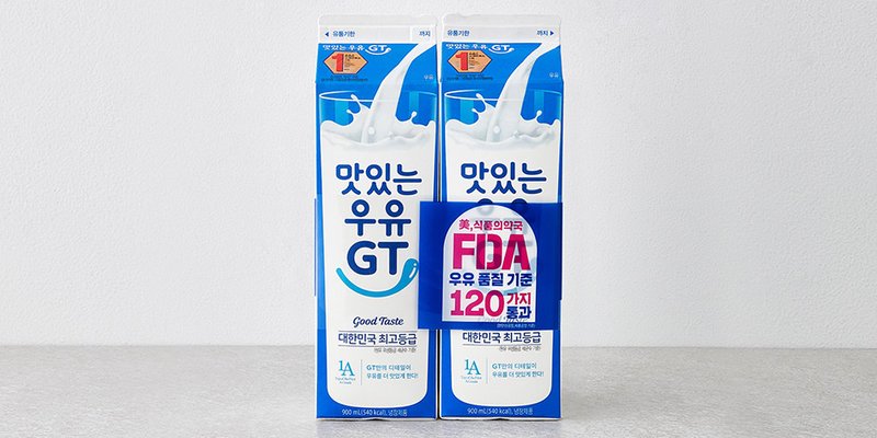 [남양] 맛있는 우유 GT (900mL x 2입) - 마켓컬리